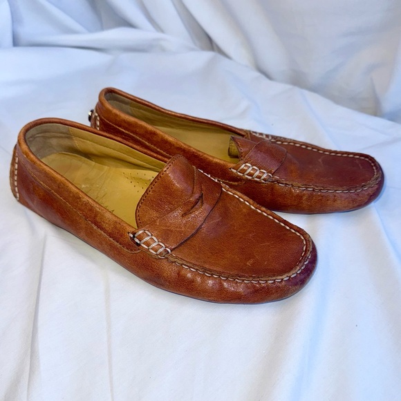 Cole Haan | Shoes | Cole Haan Trillby Driver Luggage Flats Tan Brown ...